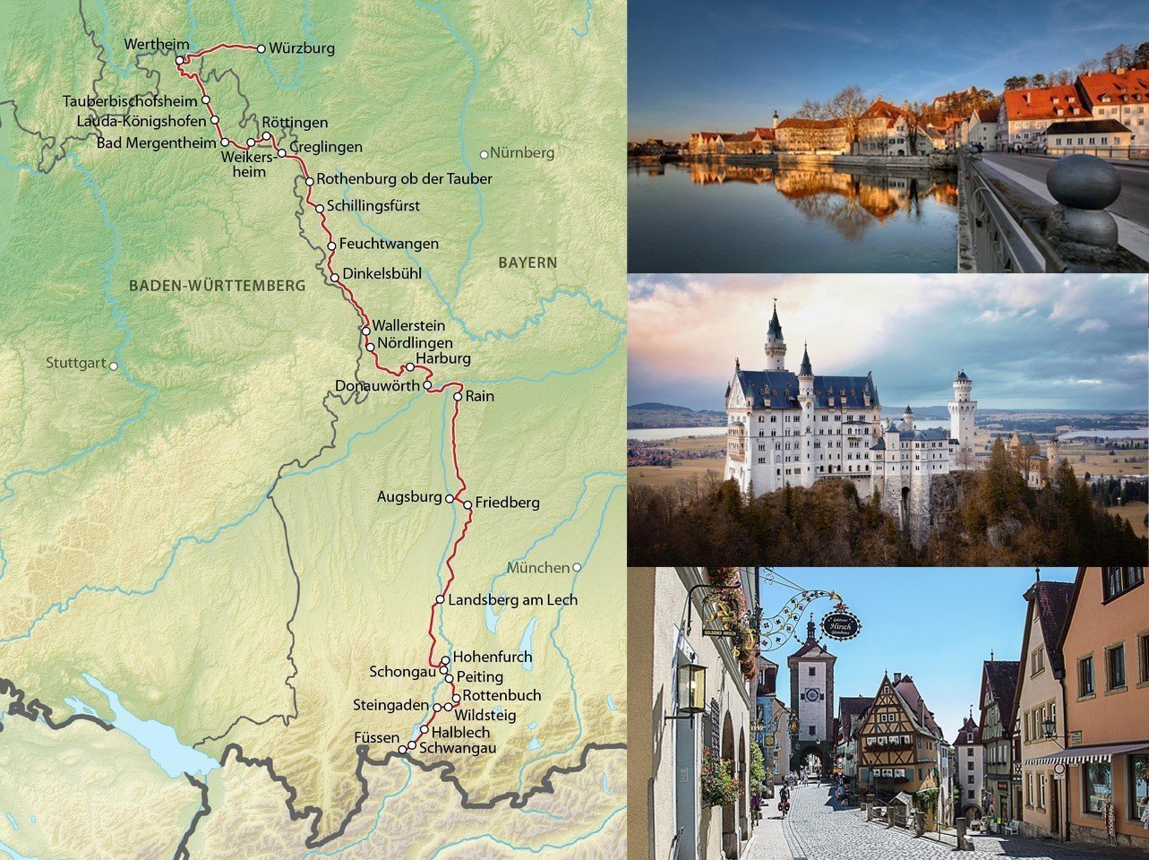 De Romantische Strasse, de mooiste route van Duitsland